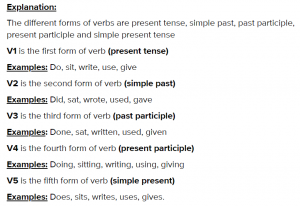 English Verbs Forms (v1,v2,v3,v4,v5) + PDF » L.E.T Learn English Team